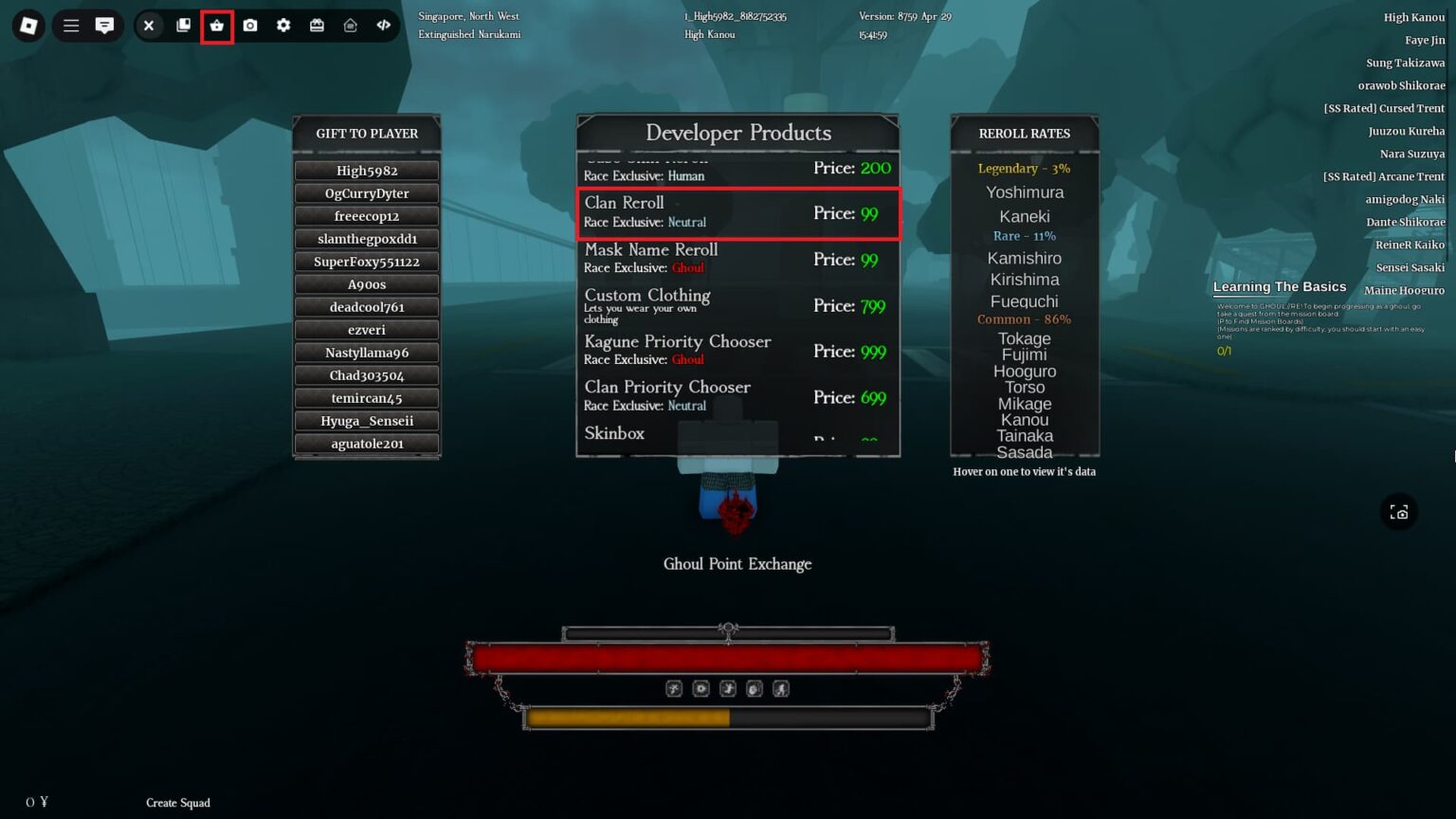 Clans - GHOUL://RE Wiki [Roblox] - BloxInformer