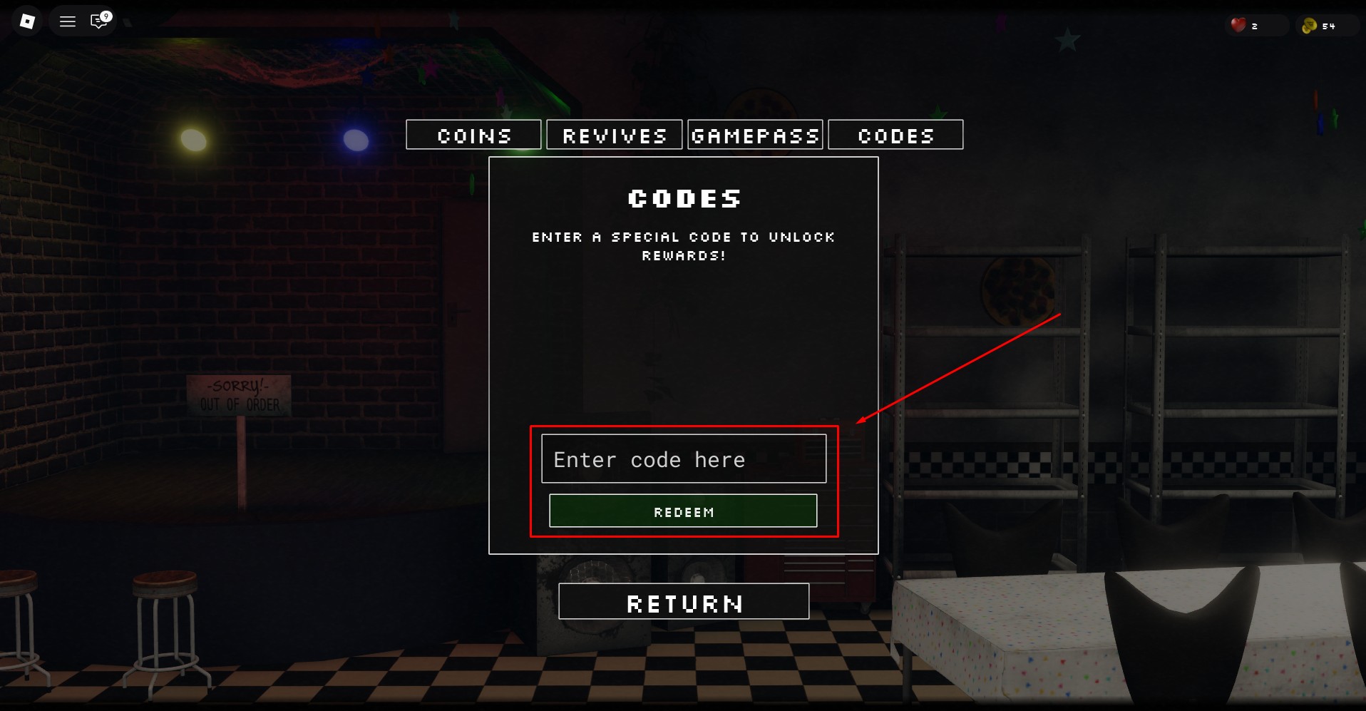 Codes - FNAF: Eternal Nights Wiki [Roblox] - BloxInformer